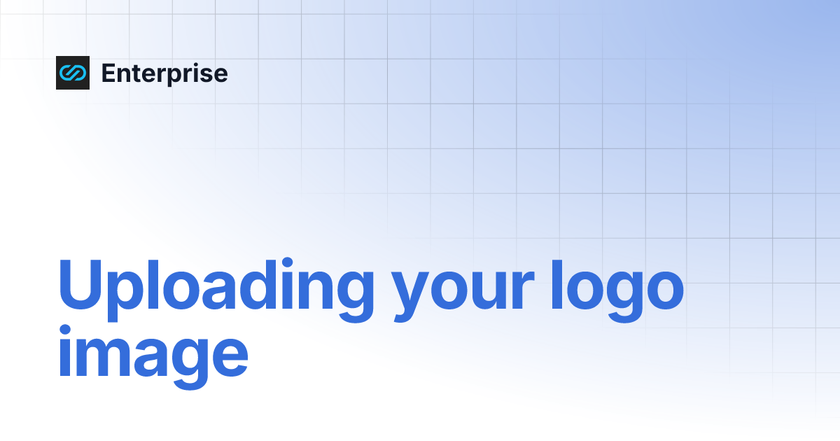 Uploading your logo image | Enterprise